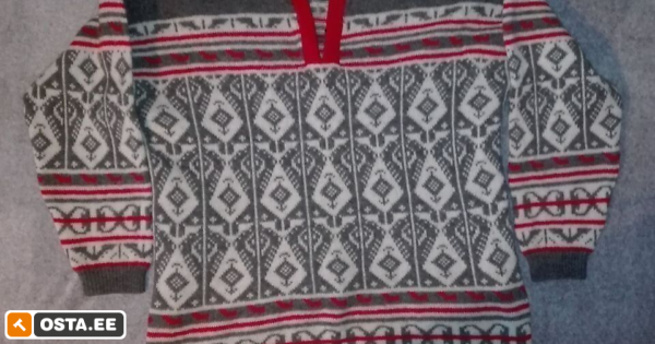 Retro kampsun 100 % shetlandi villane lõng (194699295) - Osta.ee