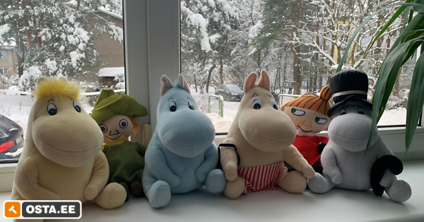 Pehmed muumid moomin muumitroll 6tk (206321531) - Osta.ee
