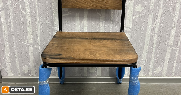 Musta metallraamiga tool 43x42x82cm (185533325) - Osta.ee