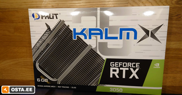 PALIT GeForce RTX 3050 KalmX 6GB, silent card (224741713) - Osta.ee