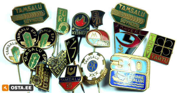 ENSV aegsed erinevad rinnamärgid asutused KOLHOOSID SOVHOOSI (198065939 ...