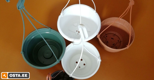 5 amplipotti koos riputus sangasega (136234226) - Osta.ee