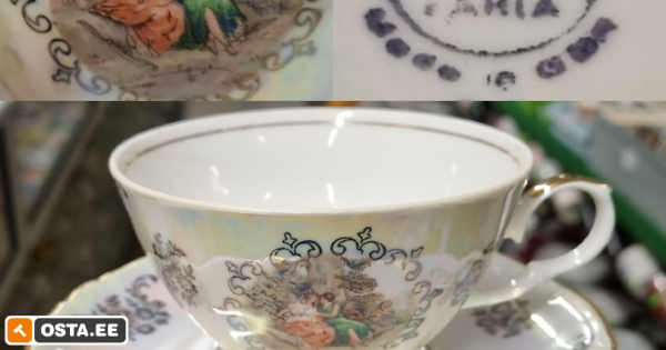 Ilus vana saksa tass 200ml alustassiga. Vaata pilte. (226344286) - Osta.ee