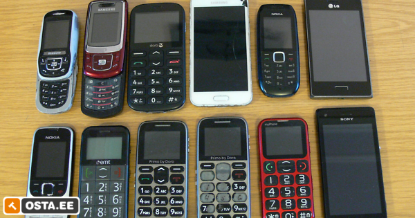 Vanad telefonid 12tk. (4) (213614704) - Osta.ee