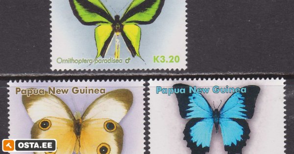 Paapua Uus-Guinea 3 puhast nelikut - Liblikad (2006) (197879928) - Osta.ee