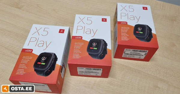 Xplora X5 Play eSIM nutikell/telefon lastele (must/tumehall) (200659439 ...