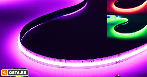 UUS! 5M wifi COB RGB+soevalge LED-valgusriba (204389631) - Osta.ee