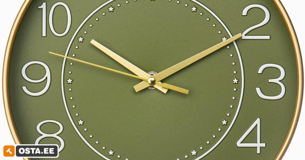 Good4U!HZDHCLH 25 cm kaasaegne vaikne seinakell (229607052) - Osta.ee