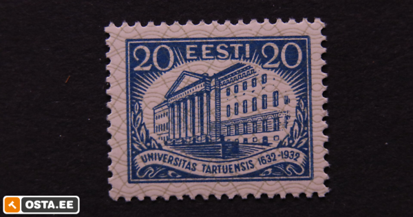 Eesti postmark 1932, Tartu Ülikool 1632-1932, 20 senti** (210669187 ...