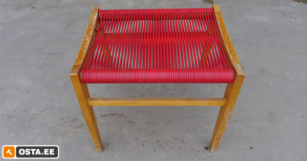 Eesti disain. Taburett, pink. Edgar Velbri. (189758461) - Osta.ee