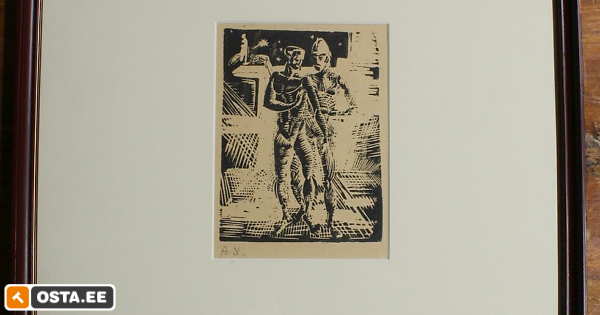 Vabbe Ado 1892-1961 "Kaks figuuri" sign. (193339149) - Osta.ee