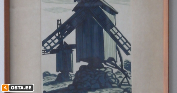 Hugo Mitt 1970. aasta linool "Saaremaa tuulikud" (215067653) - Osta.ee