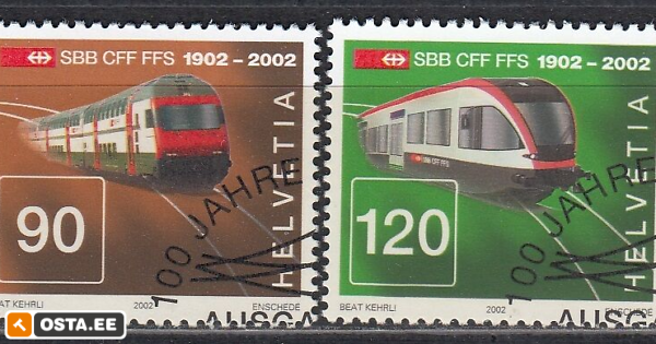 Sveits " RAUDTEE / RONGID " 2002 (202521863) - Osta.ee