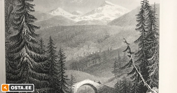 The First Stone Bridge... SchweizXIX saj originaal gravüür (215909550 ...