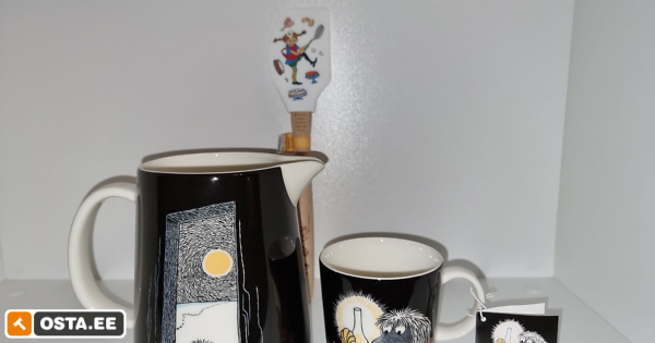 Muumi & Arabia Finland Ancestor Moomin Jug 1l and Moomin mug (200078275 ...