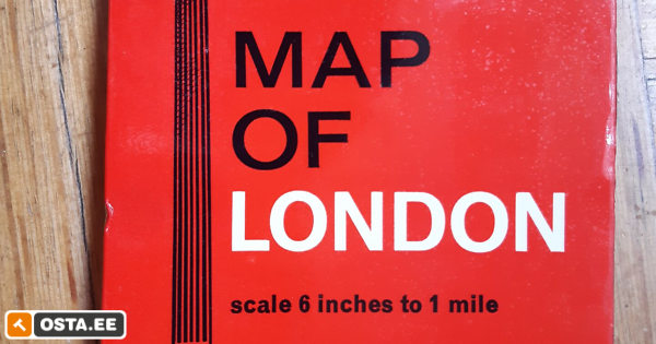 maakaart London, metroo, 1965 100x65cm (199716173) - Osta.ee