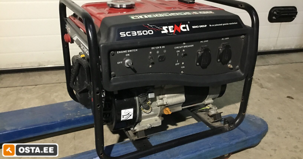 Bensiinimootoriga elektrigeneraator SENCI SC3500 (225865478) - Osta.ee