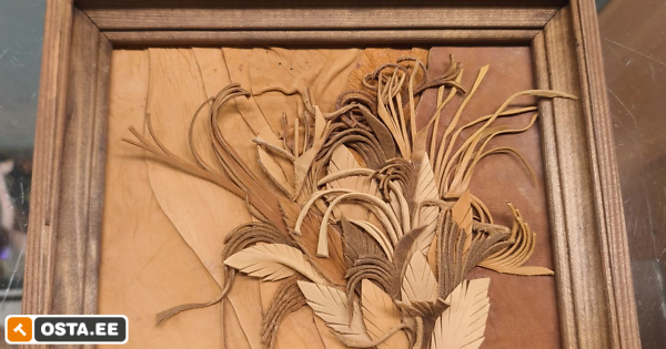 Vintage väga ilus nahast pilt (226532954) - Osta.ee