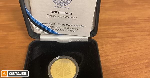 Eesti 100 kuld meenemünt (201590857) - Osta.ee